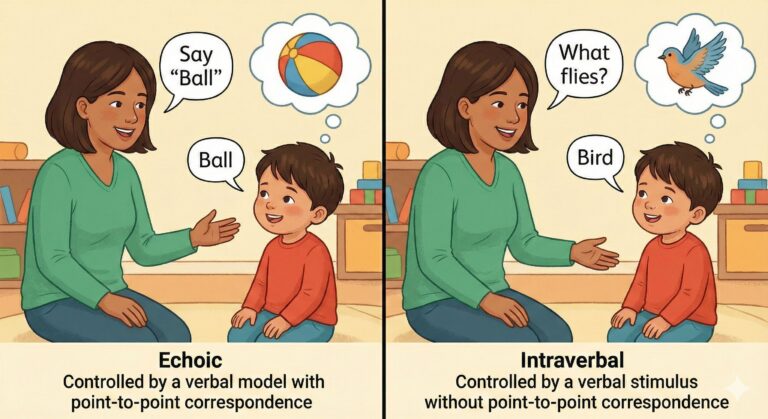BCBA Mock Exam | Verbal Operants (Mand, Tact, Echoic, Intraverbal)