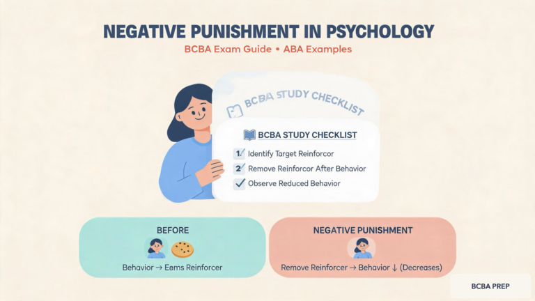 Negative Punishment Psychology: BCBA Exam Guide